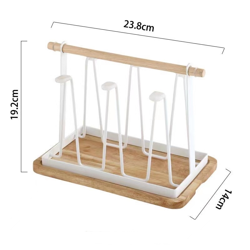 Kitchen Wrought Iron Cup Holder Household Drain Cup Shelf For Kitchen ...