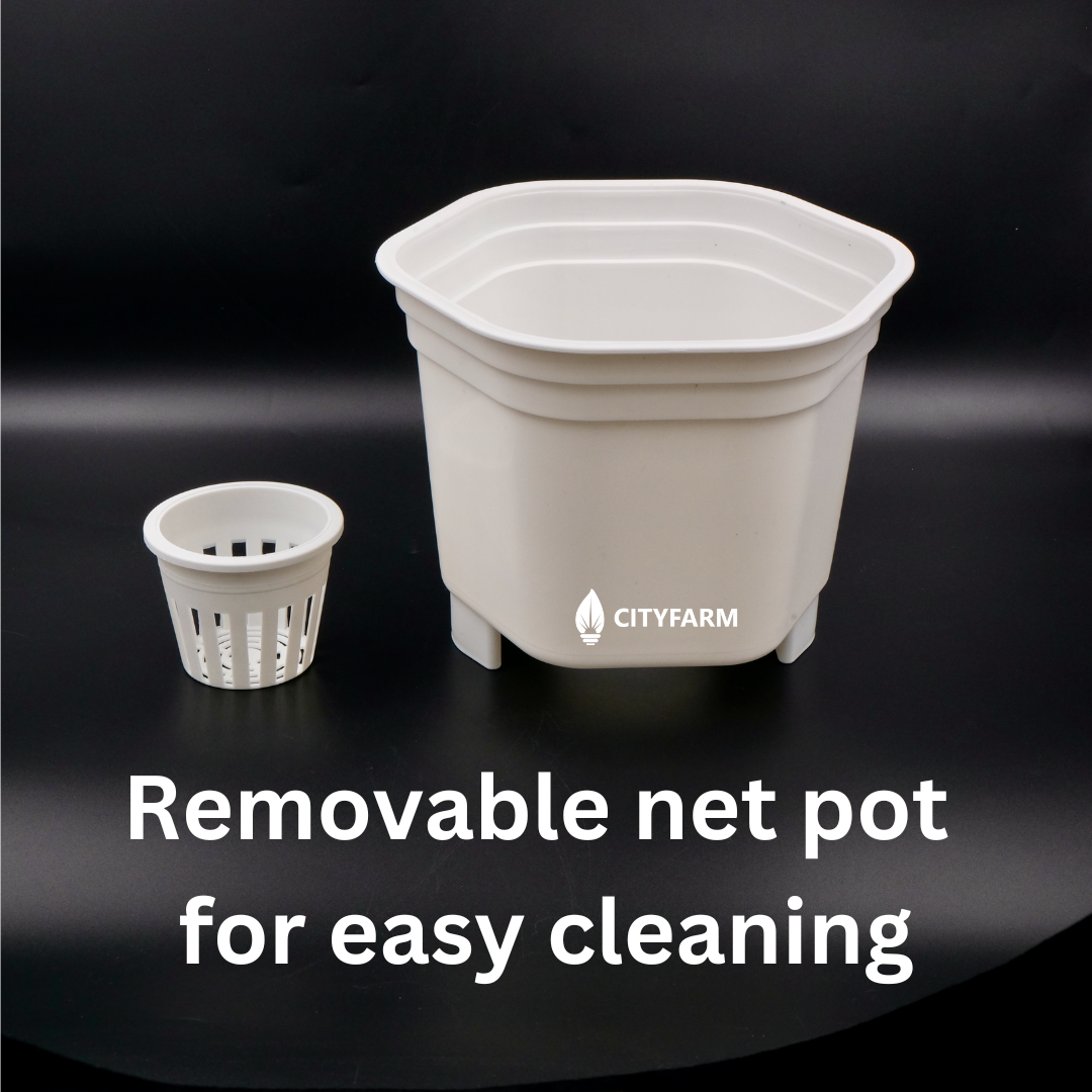 HexaPot | HyGrowPot Alternative Nutripot - Large Pot for 2" x 4" NFT ...