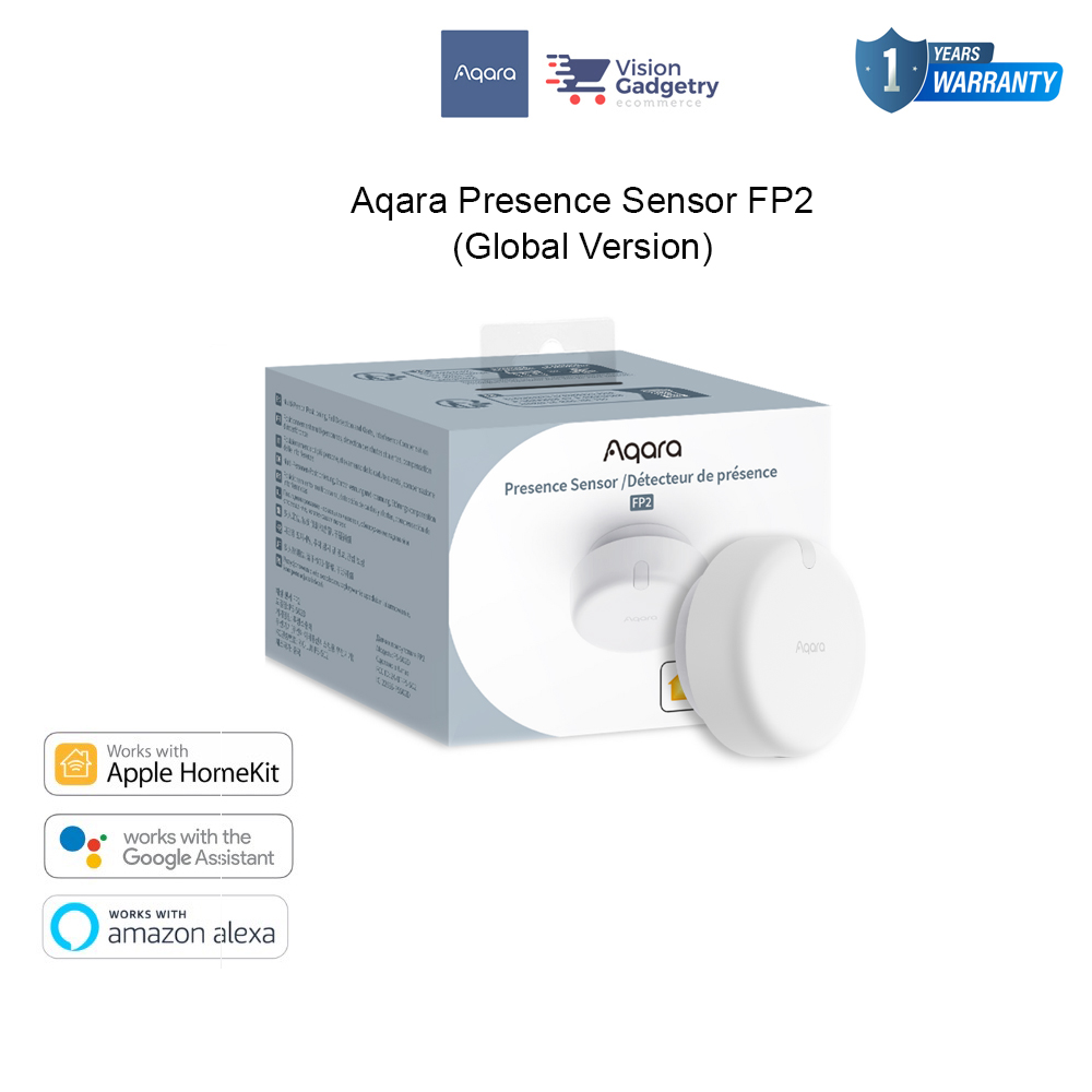 [Global] Aqara Presence Sensor FP2 Zigbee Smart Home Security Intelligent Motion Detection Light ...