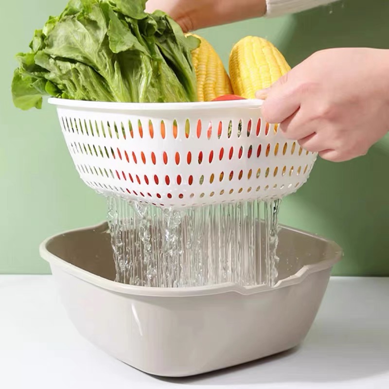ASOTV® 8 in 1 Drain Basket Fruit Vegetables Strainer Rinse Penapis ...