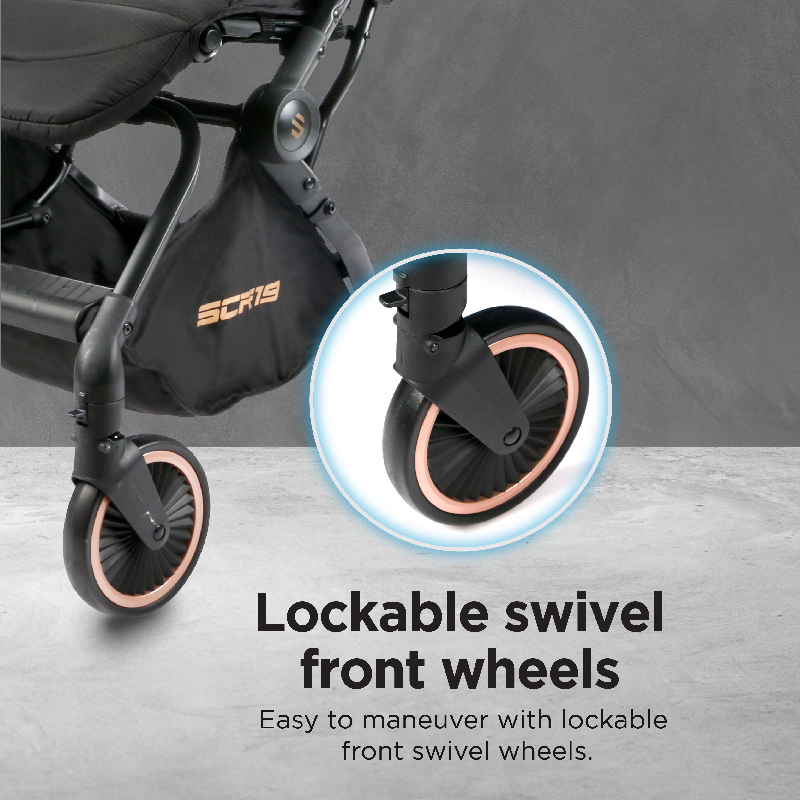 Sweet Cherry SCR Series Rose Gold Luxury Designed Lightweight Compact ...