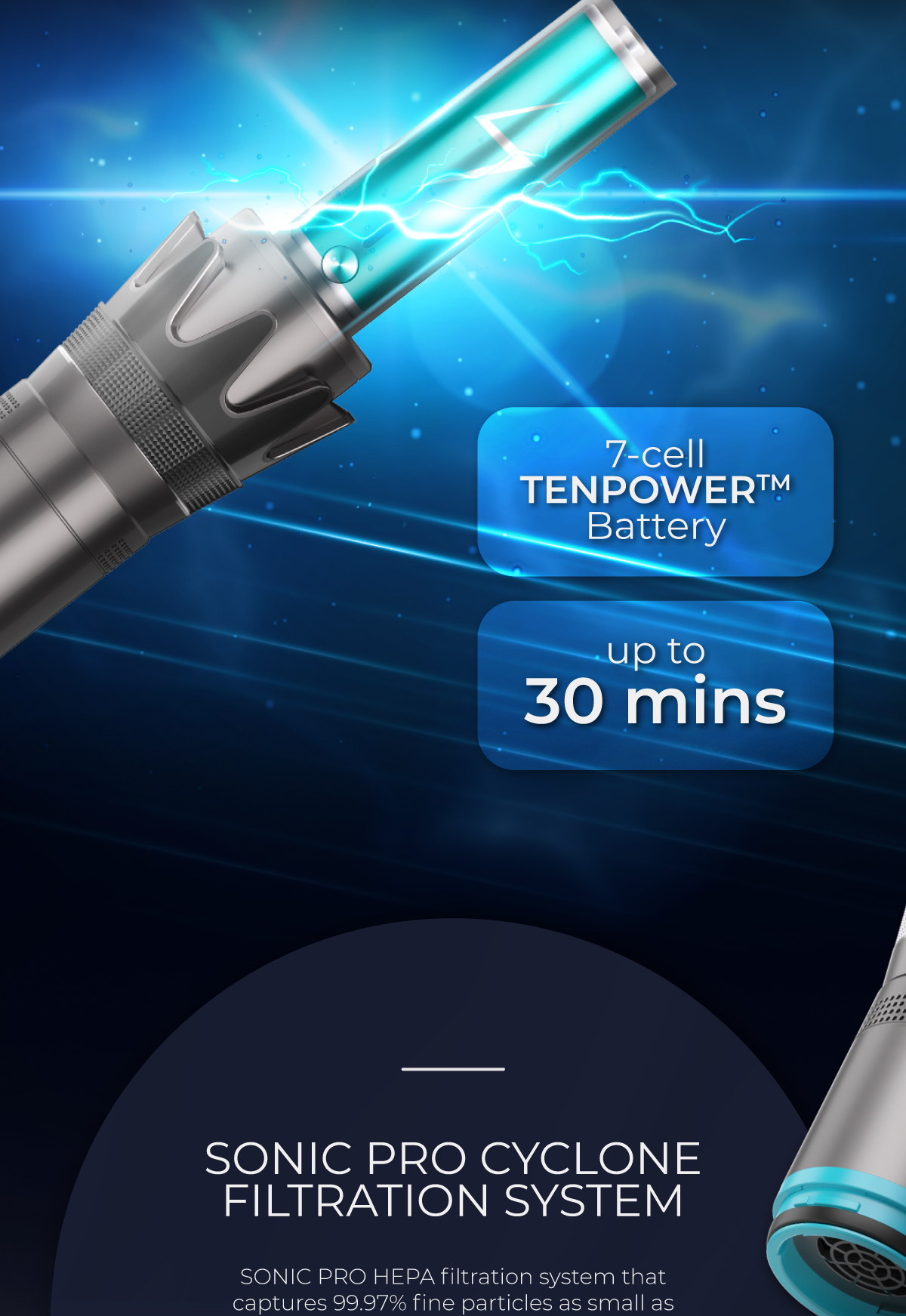 PerySmith Cordless Handheld Vacuum Cleaner Sonic Pro Series X1 Prime | Shopee Malaysia