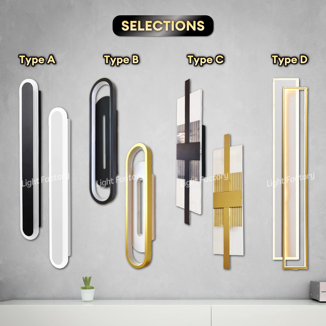 🔥NEW🔥Corridor Minimalist Wall Lamp 3 Colour LED Vertical Wall Light ...