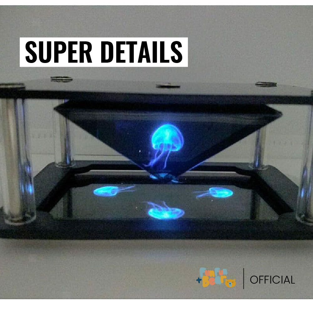 DIY 3D Holographic Projector Hologram Handmade Galaxy Science Experiment Kid Education for ...