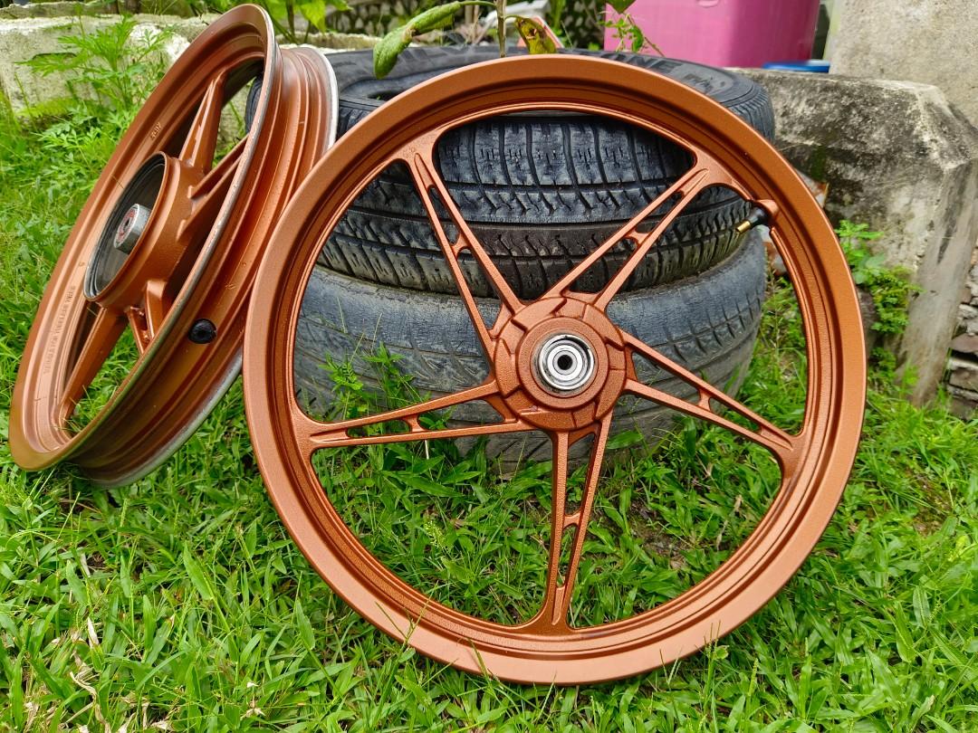 YAMAHA LC135 V7 Matte Copper Sport Rim | Special Edition | 2K Paint ...