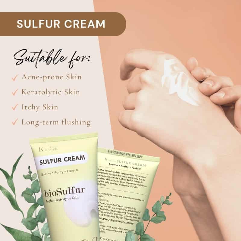 Kirinzu Sulfur Cream / Urea Cream 180ml 护肤 硫乳 湿疹 尿布疹 消炎 干裂 褥疮 Purify ...