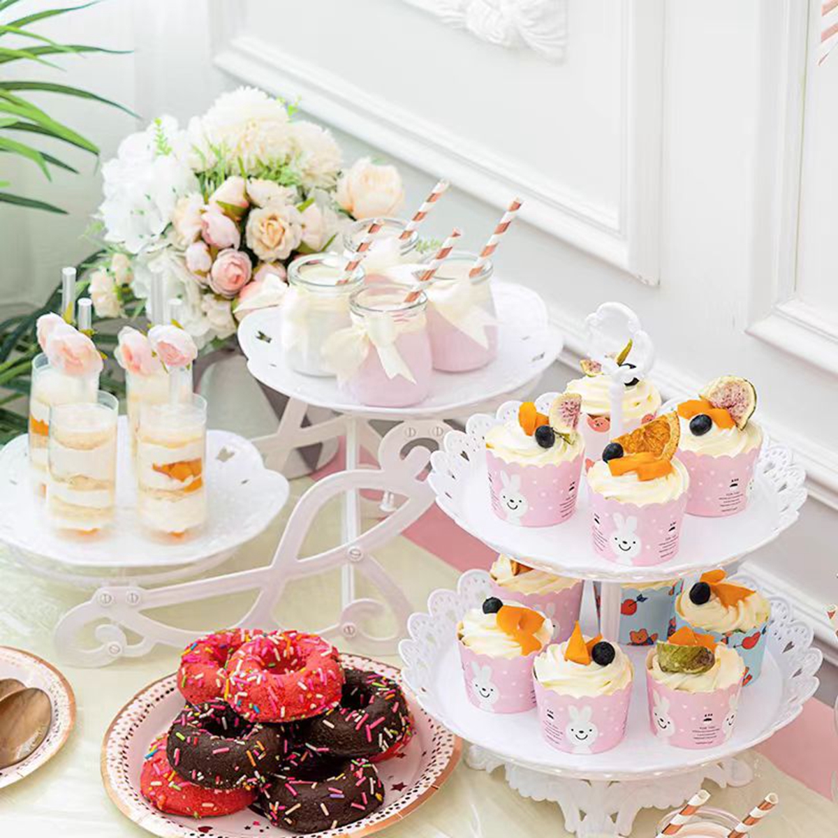 Dessert Table Decoration Set Cake Display Stand Cake Stand Dessert Rack ...