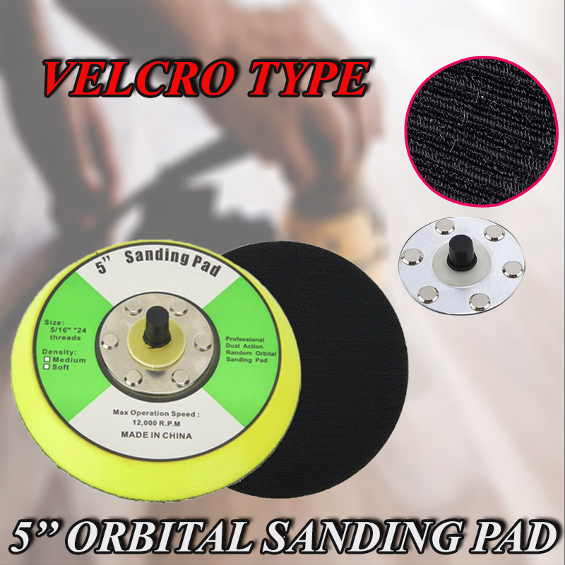 5" AIR ORBITAL STICKER TYPE / VELCRO TYPE SANDING PAD | Shopee Malaysia