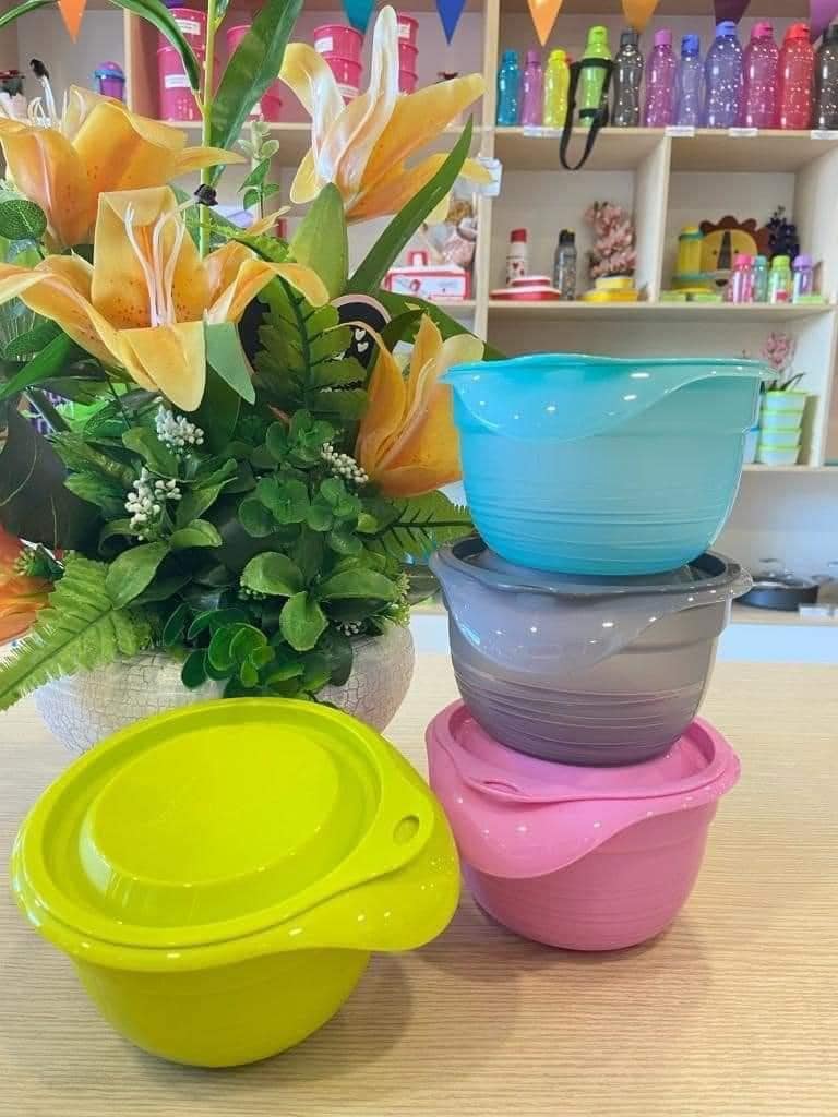 Tupperware Pretty Pastel 625ml (colorful bowls) liquid tight air tight ...