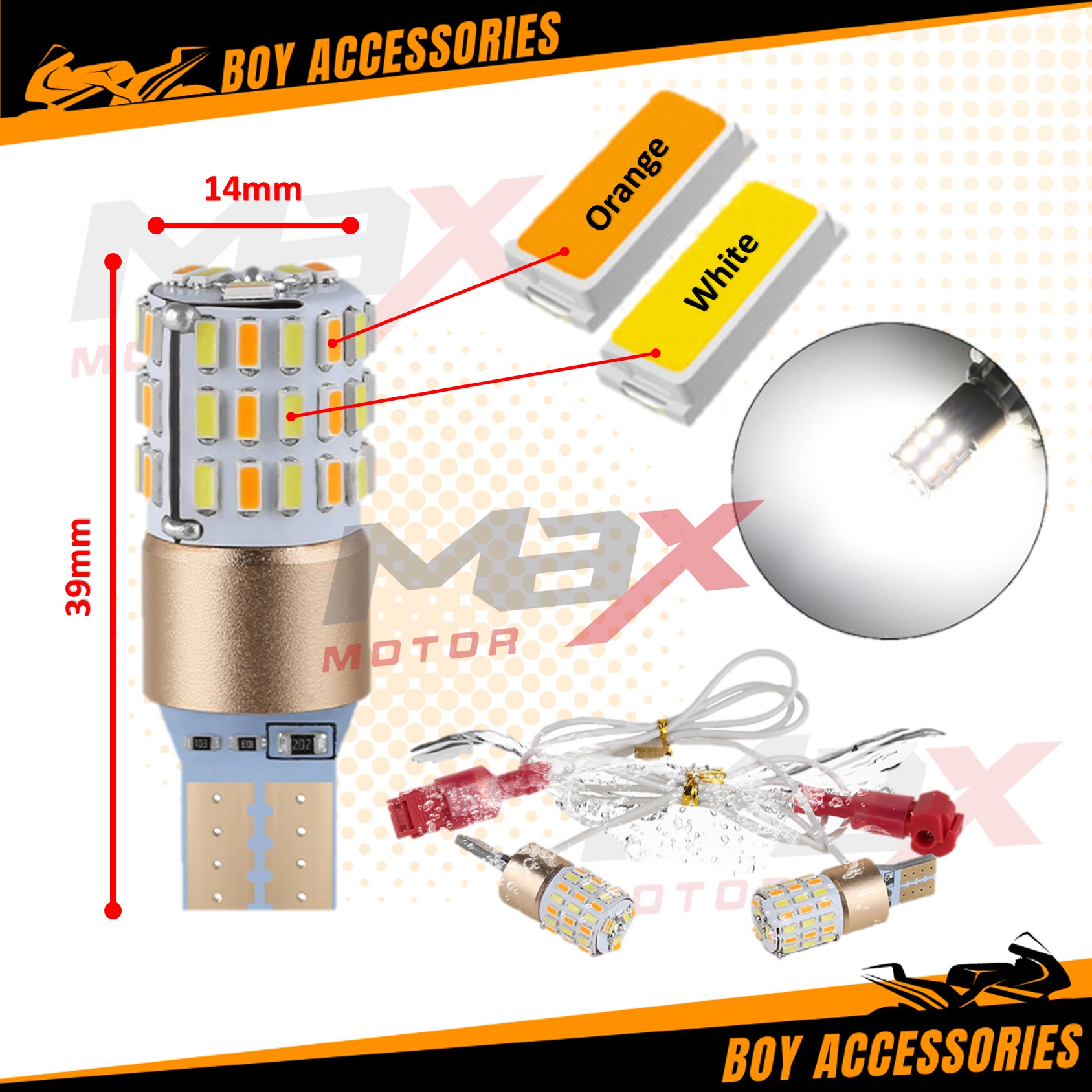Yamaha NVX155 Aerox155/Y15/Y16/LC135 V8/ NMAX V1/V2/XMAX DRL Dual LED ...