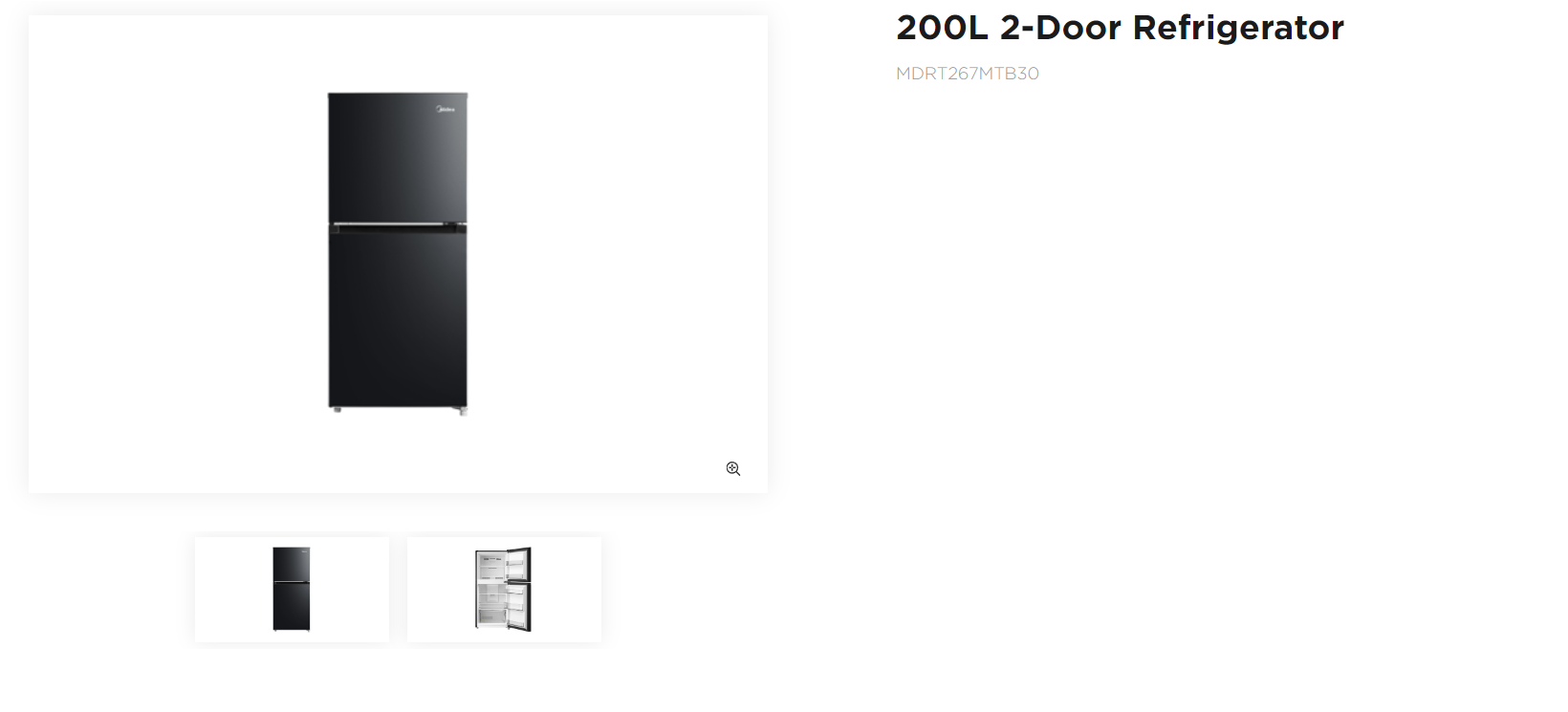 KHIND/MIDEA REFRIDGERATOR & WASHING M/C COMBO FULLY AUTO RF205+WM80A ...