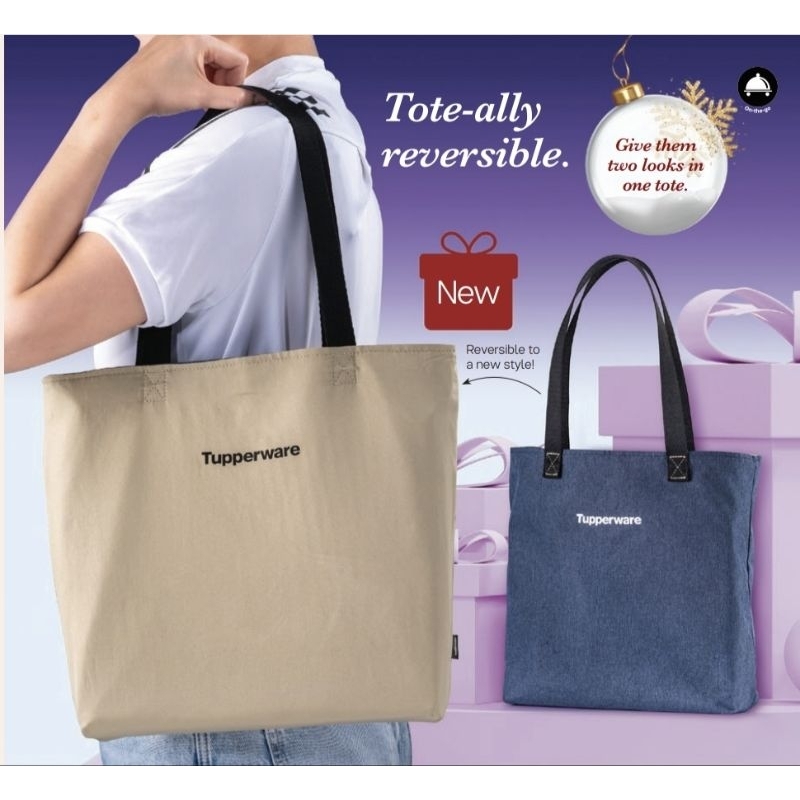 Tupperware Sling Bag (KitBag Blue Recycle Bag) Ruby To Go Pouch Beg ...