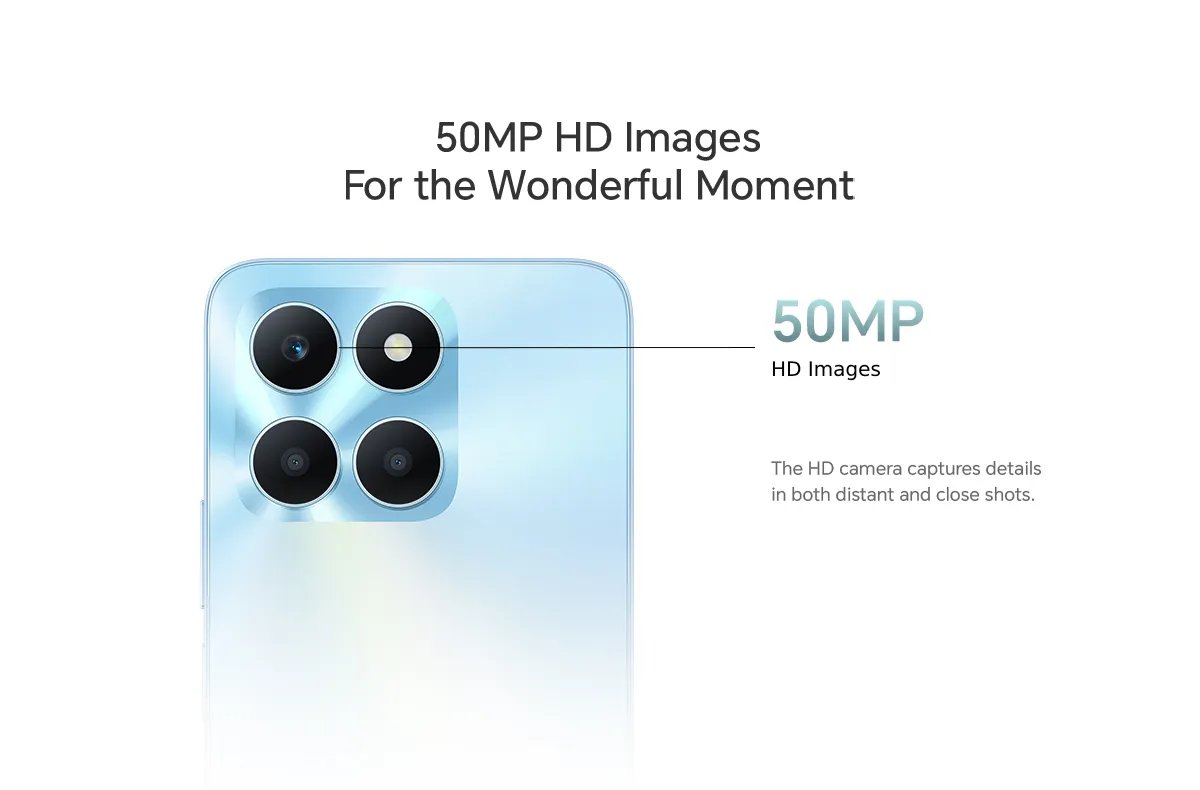 HONOR X6a 4G | 6GB+128GB | Smartphone | 5200mAh Battery | 50MP Triple ...