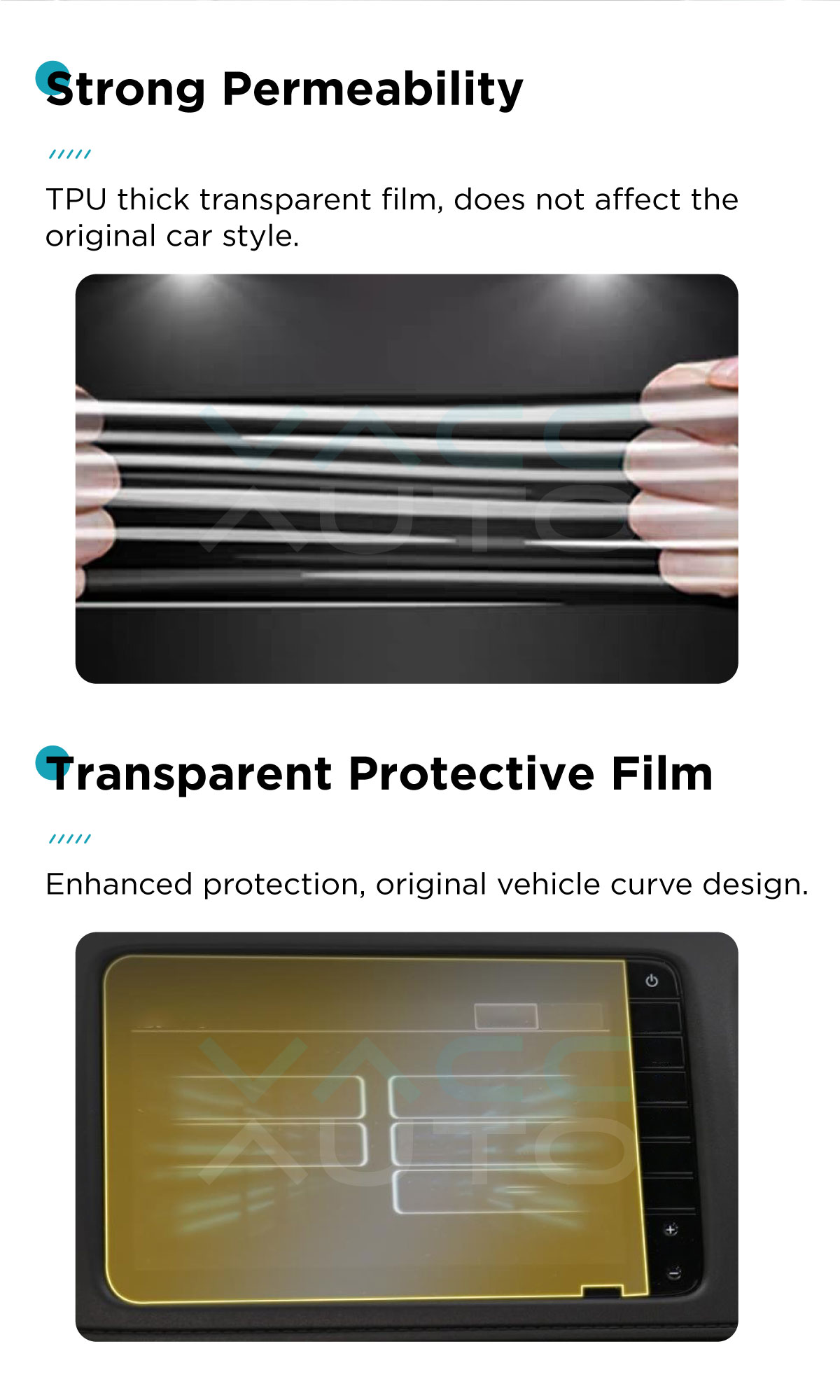 Honda HR-V HRV 2nd Gen RV Transparent TPU Interior Protector Film Scratch Resistant Protective ...