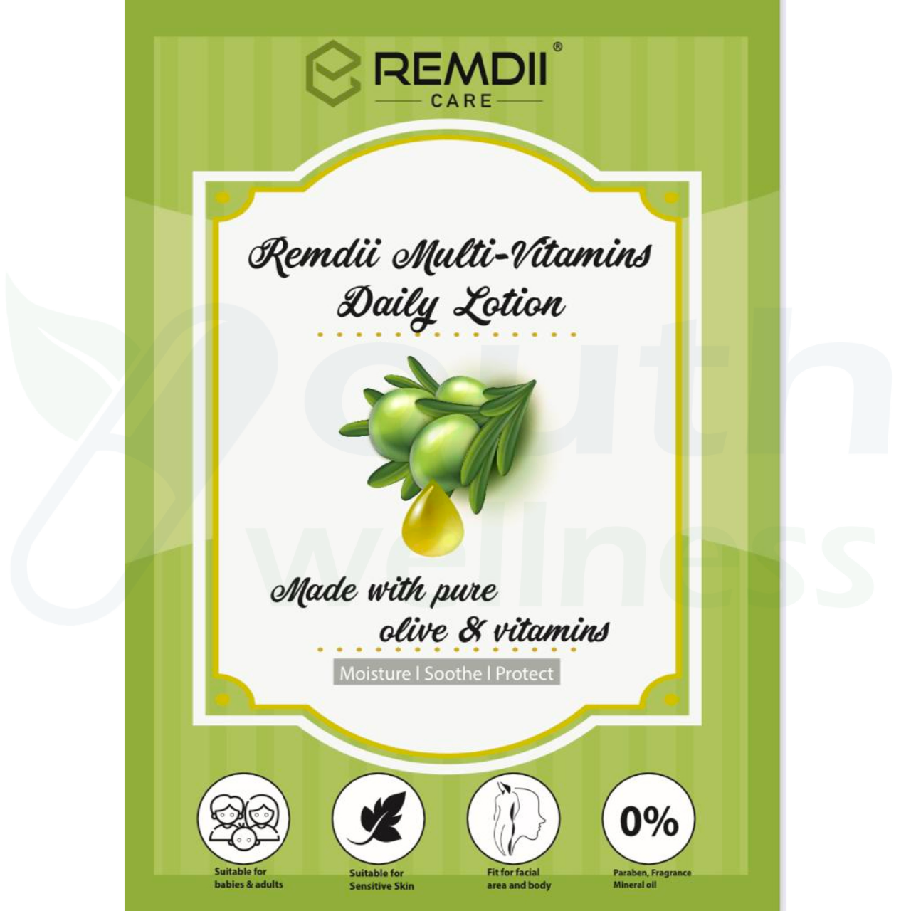 Remdii Multi-Vitamins Daily Lotion For Sensitive Skin, Eczema ...