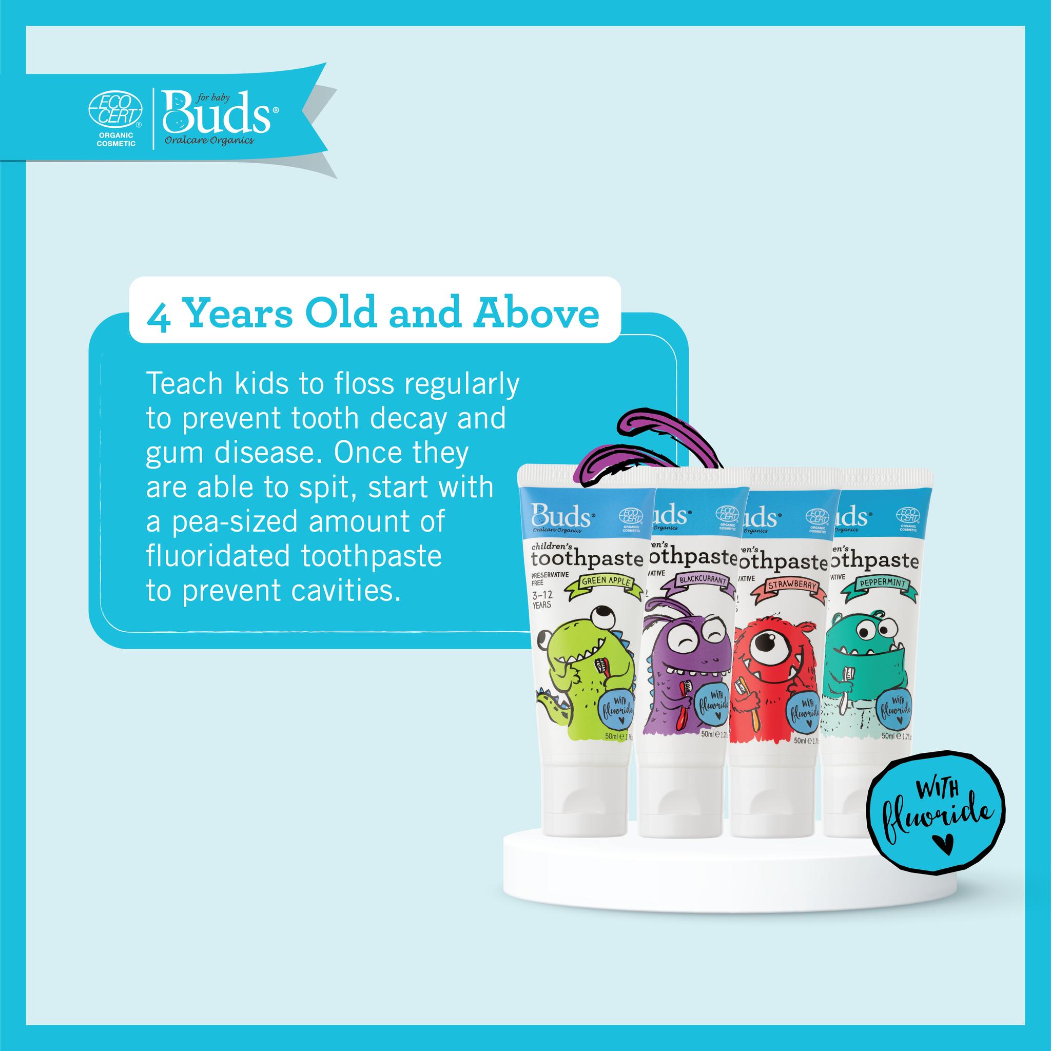 Buds Oral Care Organics Oral Gel with Xylitol / Children's Toothpaste ...