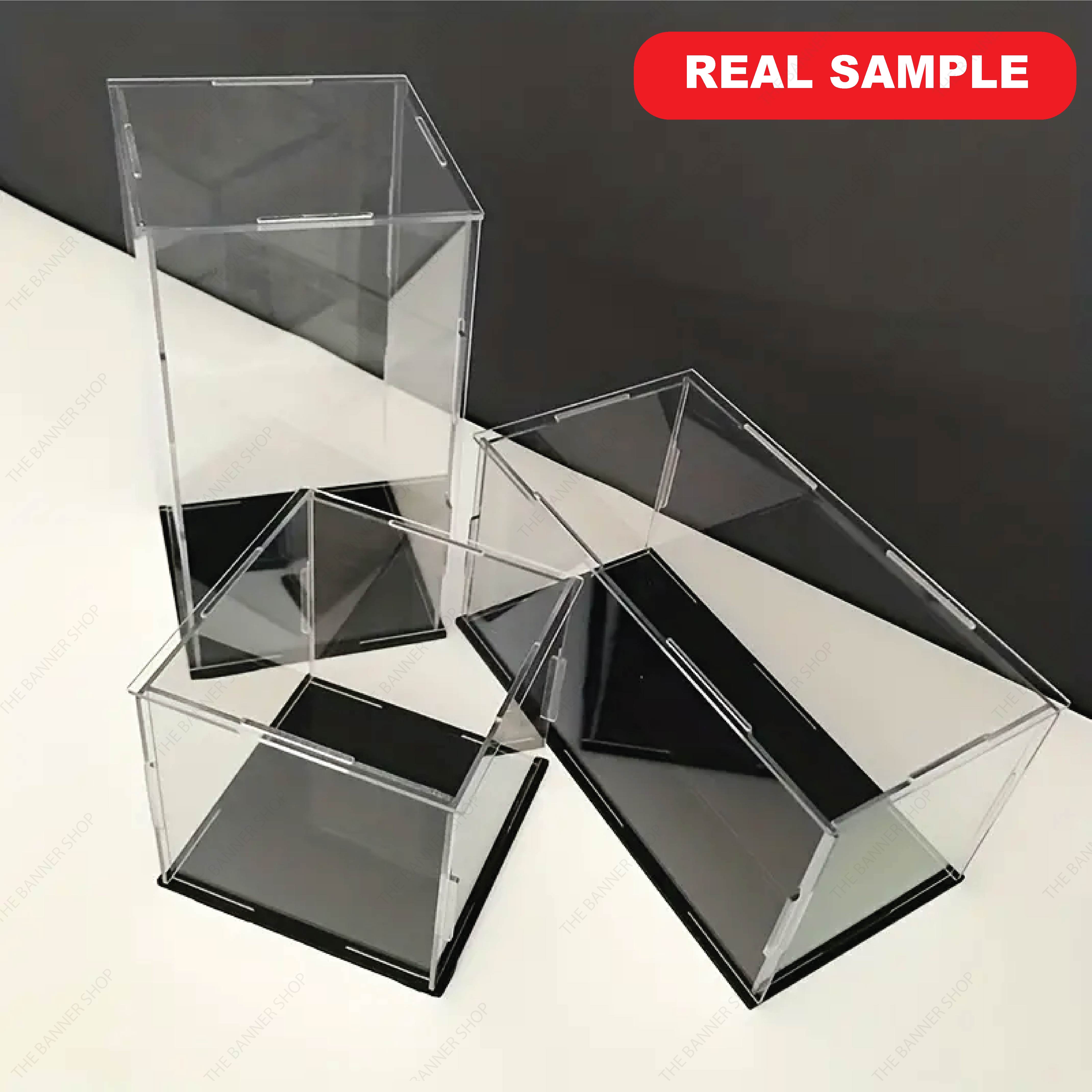 Acrylic Display Box / Clear Acrylic Case Dustproof Protection | Shopee ...