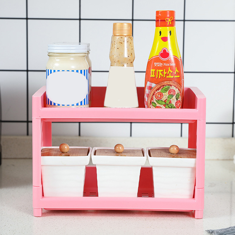 𝐃𝐎𝐔𝐁𝐋𝐄 𝐒𝐏𝐀𝐂𝐄 Dual Layer Table Rack Cosmetics Skincare Stationery ...