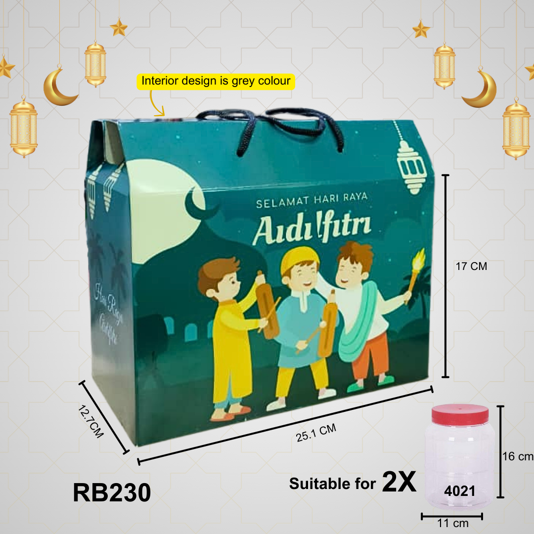 Hari Raya Handle Box / Hari Raya Gift Box / Raya Cake Box / Hari Raya ...