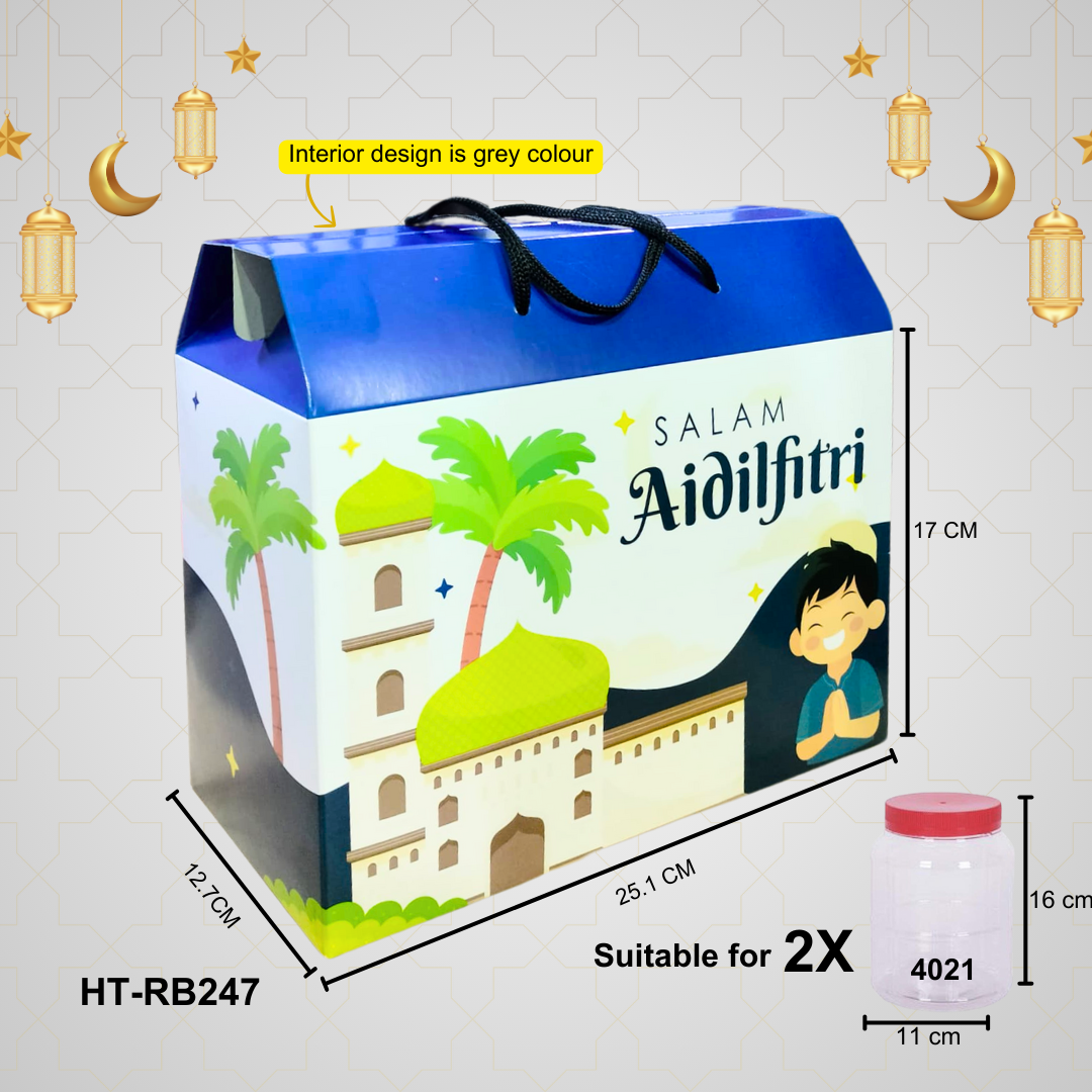 Hari Raya Handle Box / Hari Raya Gift Box / Raya Cake Box / Hari Raya ...