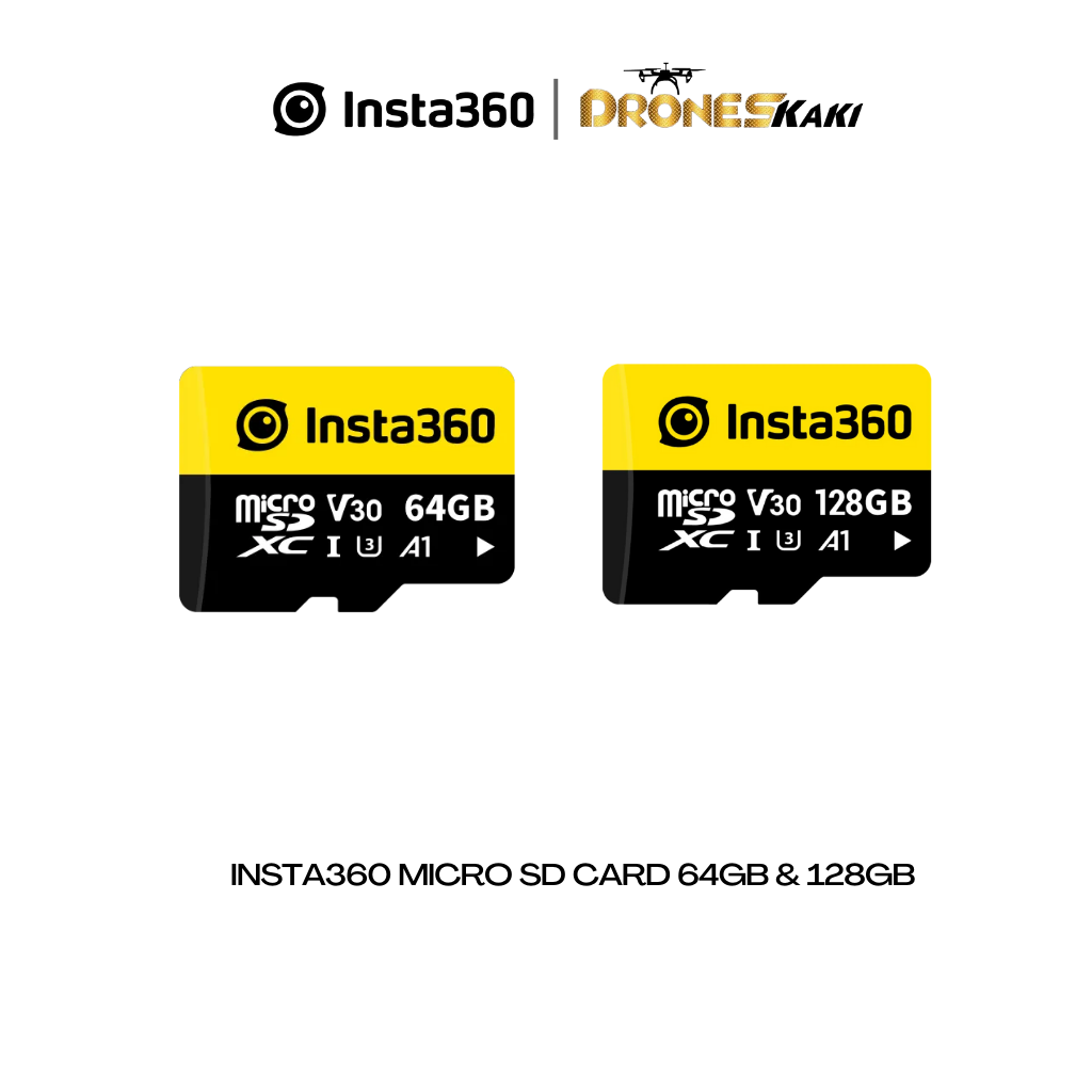 Insta360 Memory Card Micro SD Card - 64GB / 128GB / 256GB / 512GB ...