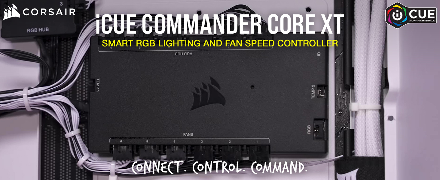 Corsair iCUE COMMANDER CORE XT Smart RGB Lighting and Fan Speed ...