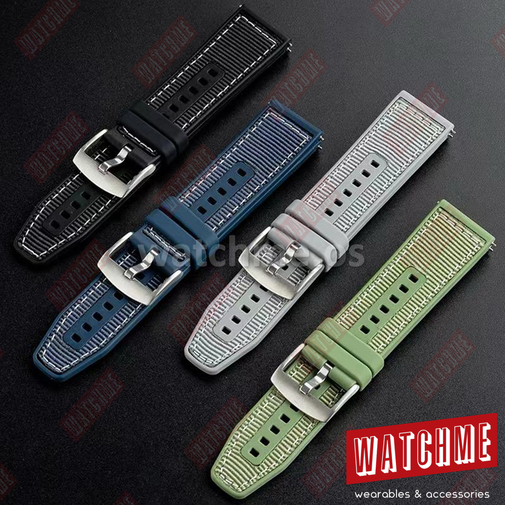 Xiaomi Watch Strap, Woven Composite Strap 22mm, Stainless Steel Buckle ...
