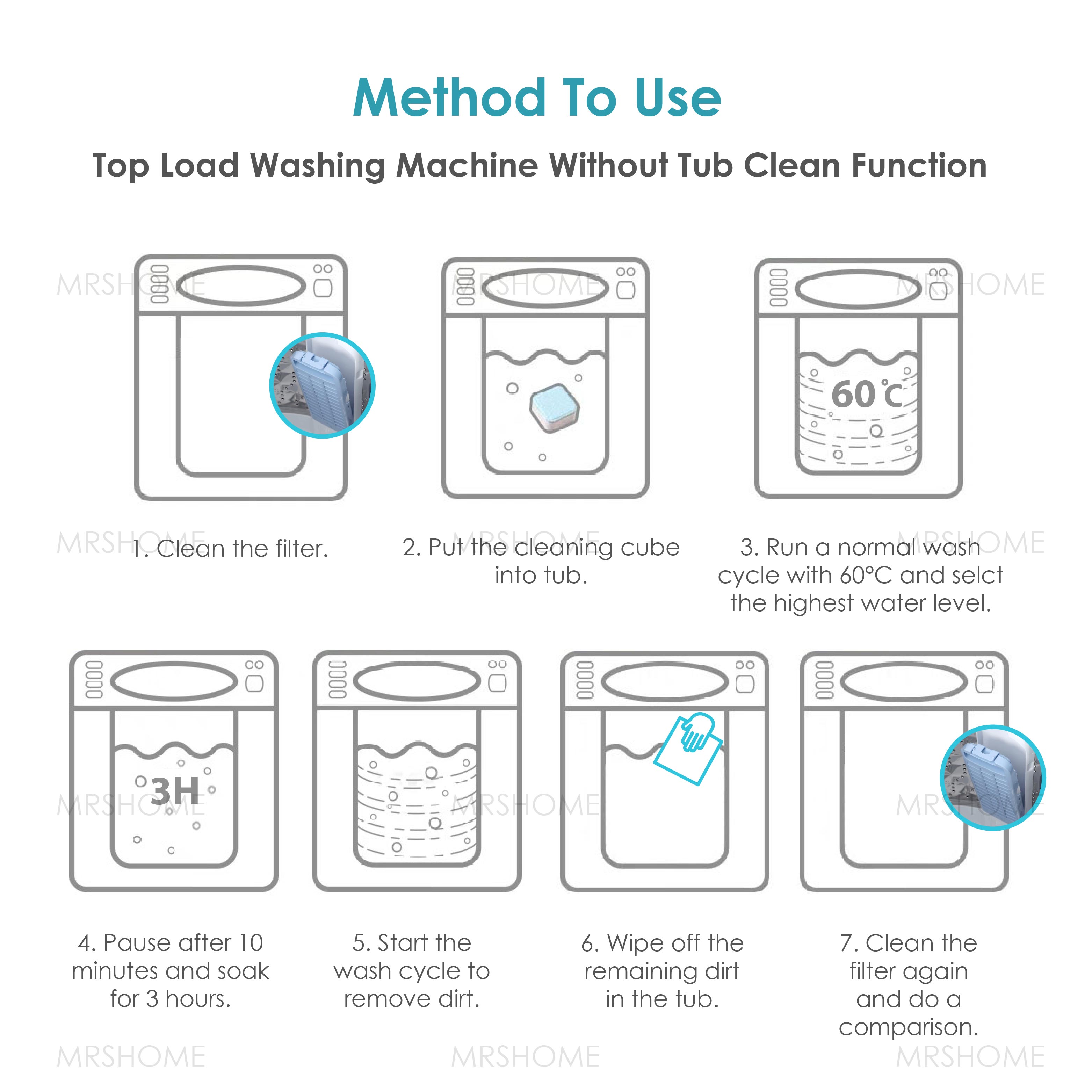 [Ready Stock] 12 pcs Washing Machine Cleaner/Washing Machine Cleaning ...