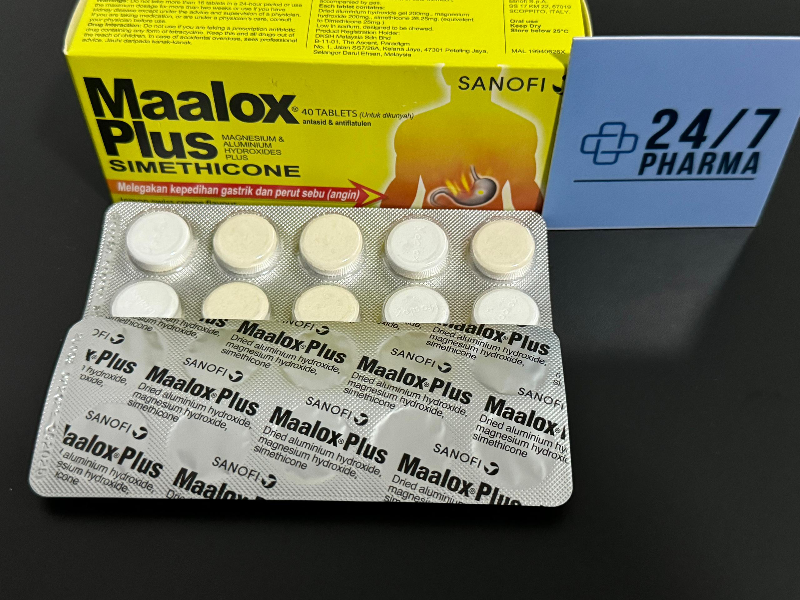 (Exp: 06/25) Maalox Tablet Oral Plus Gastric Heartburn Relief Antacid ...