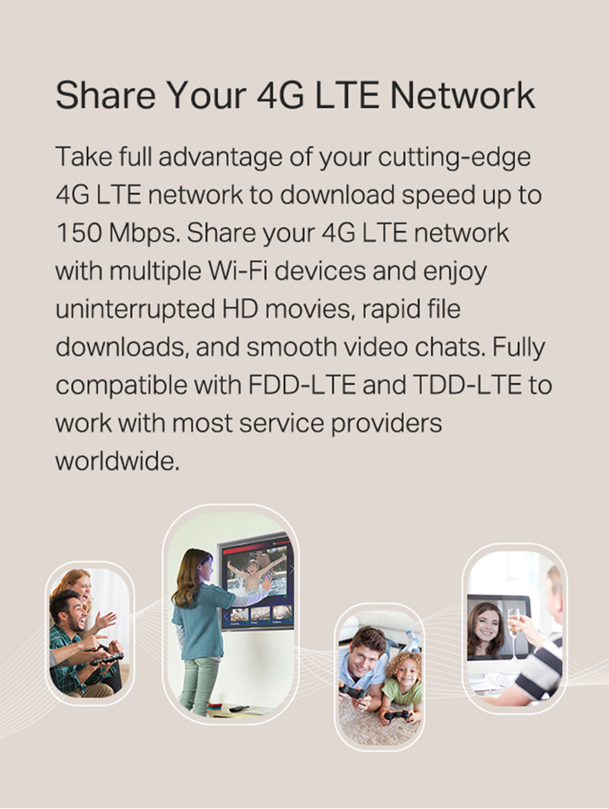 TP-Link TL-MR100 300 Mbps Wireless N 4G LTE Wifi B28 Mod MR100 Router ...