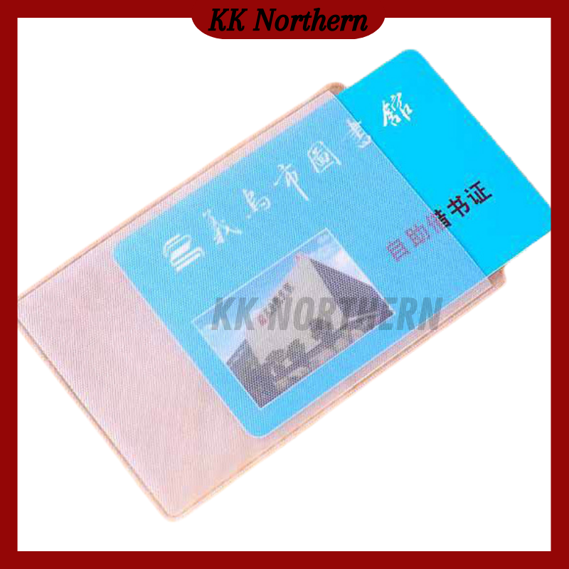 PVC Card Sleeves Sarung Kad IC Clear ID Holder Transparent / Translucent Folder Card Holder ...