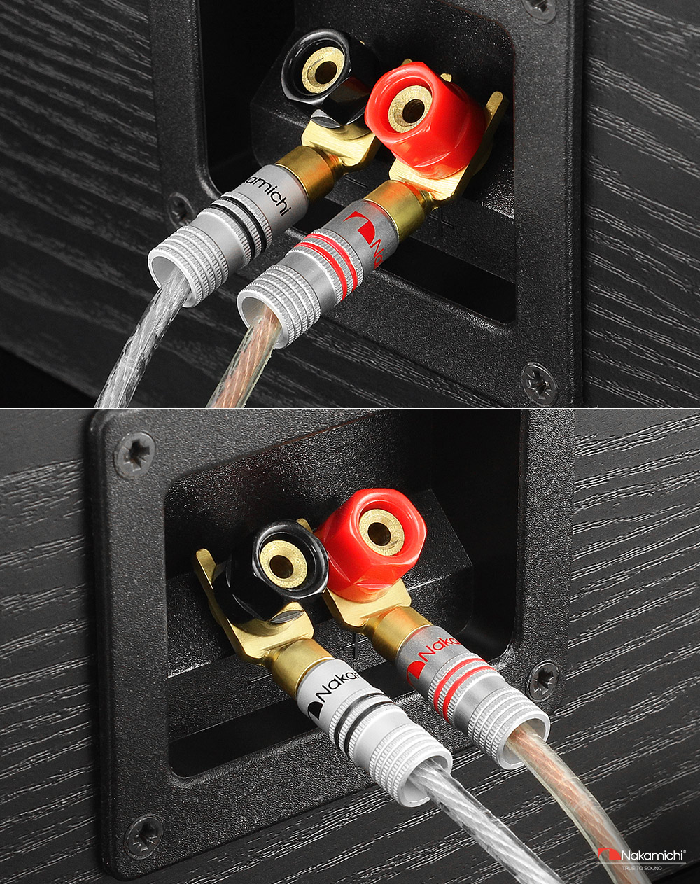 Nakamichi Excel Series 24K Gold Plated U Y Spade Fork Banana Plug 12 ...