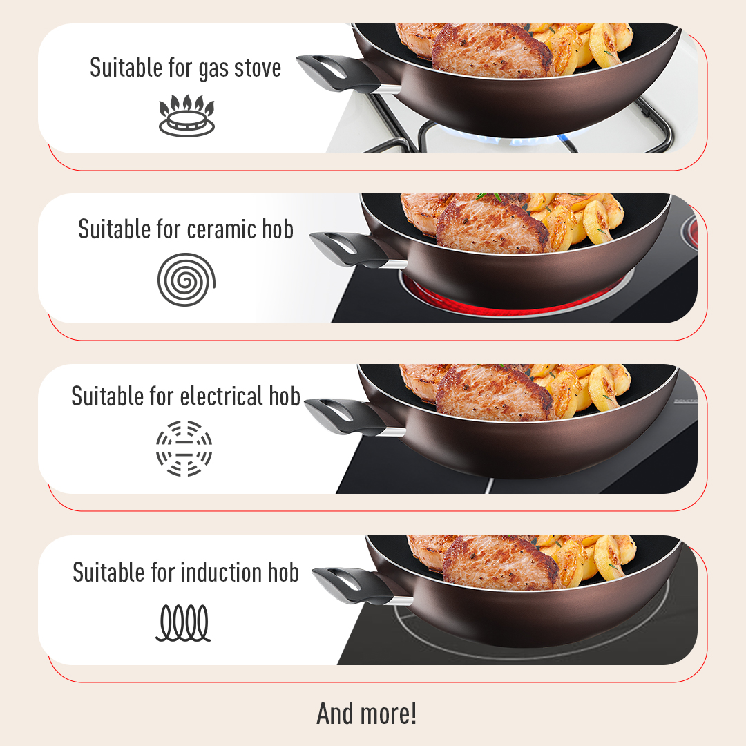Tefal Induction Base Day By Day Wokpan with Lid 32cm IH | G14398 ...