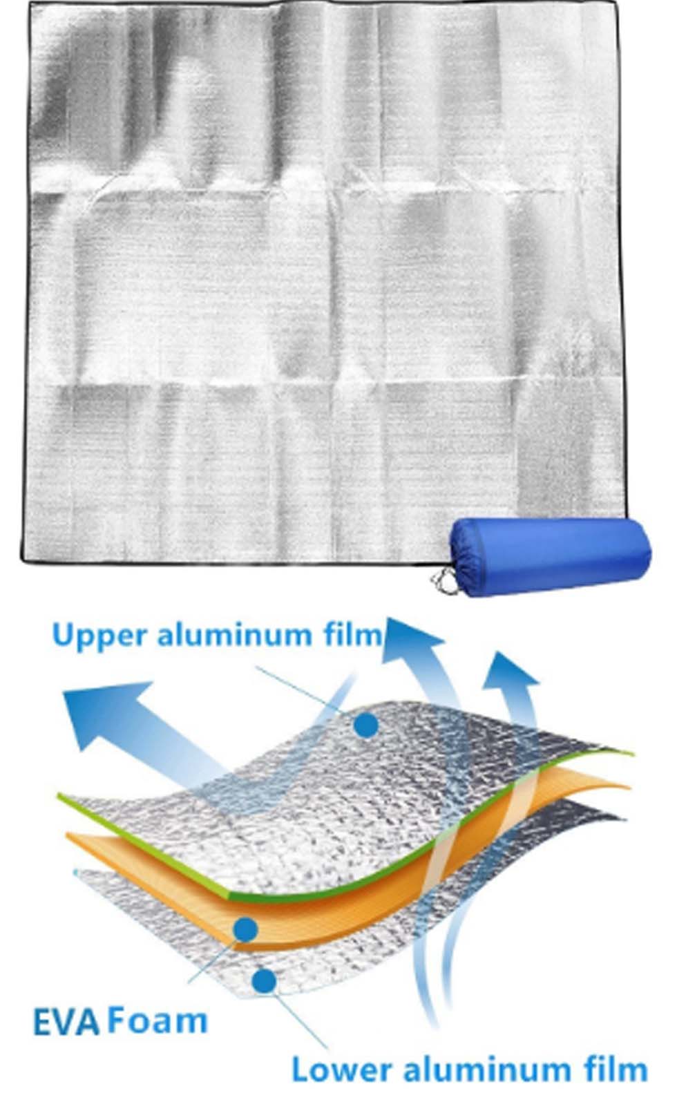 Waterproof Ground Mat Camping Double Sided Aluminium Foil Tikar Outdoor ...