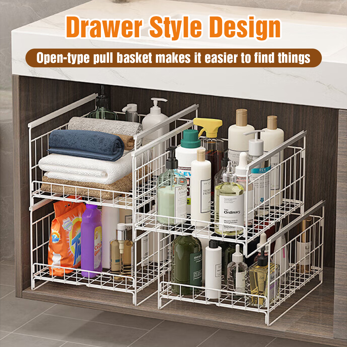 Stainless Steel Pull Out Rack Pull Out Basket For Kitchen Cabinet ...