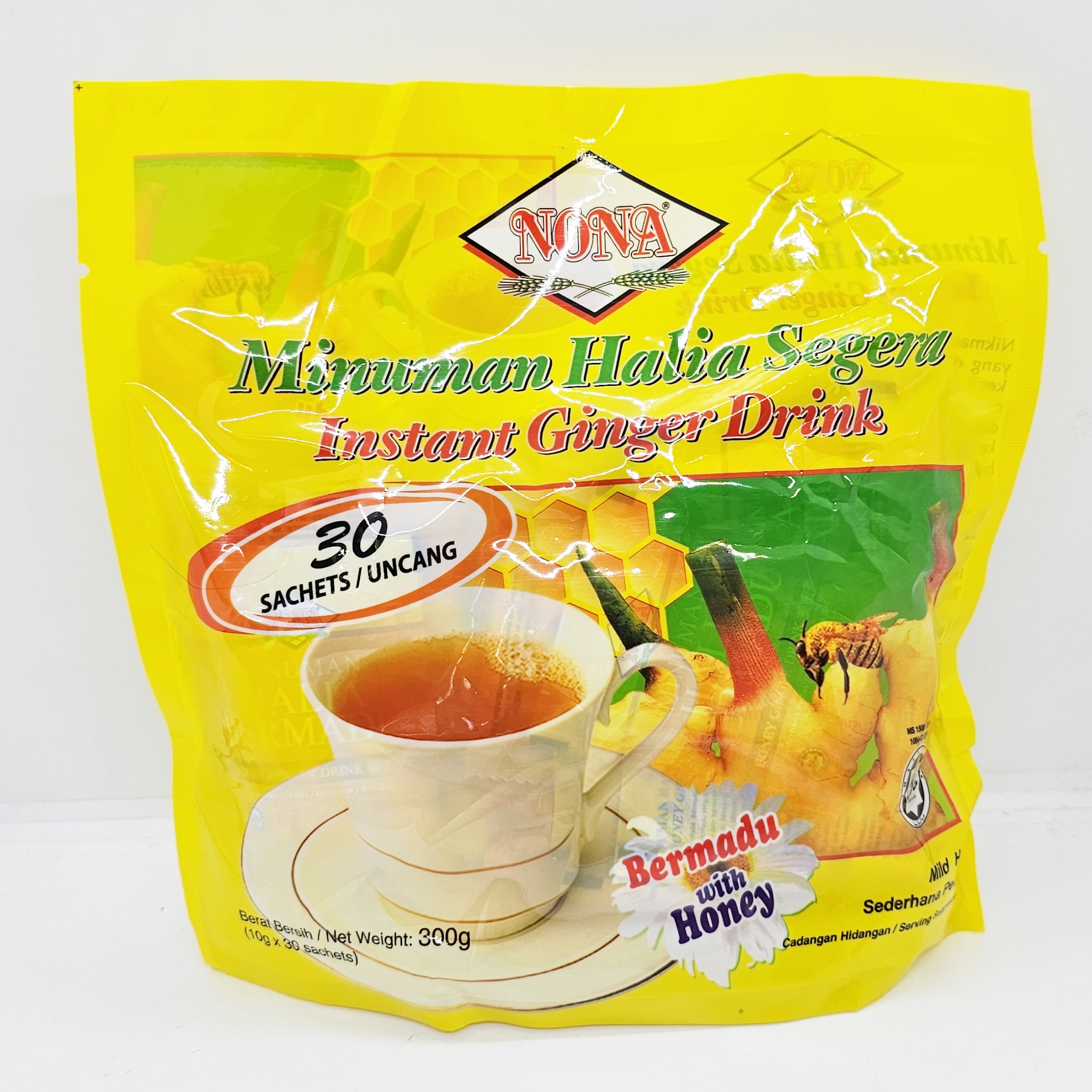 NONA Minuman Halia Segara Dengan Madu (30pcs x 10g) Instant Ginger ...