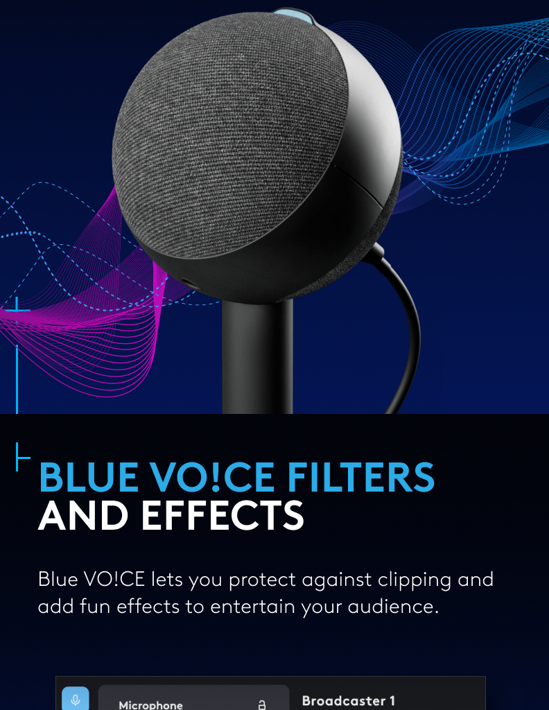 Logitech G Yeti Orb Condenser RGB Gaming Microphone with LIGHTSYNC, USB ...