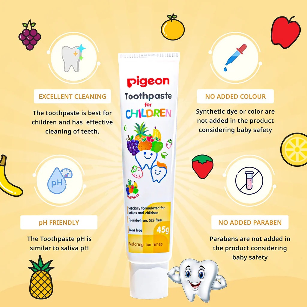 Pigeon Children Toothgel 45g Children toothpaste (Fluoride/non-fluoride ...