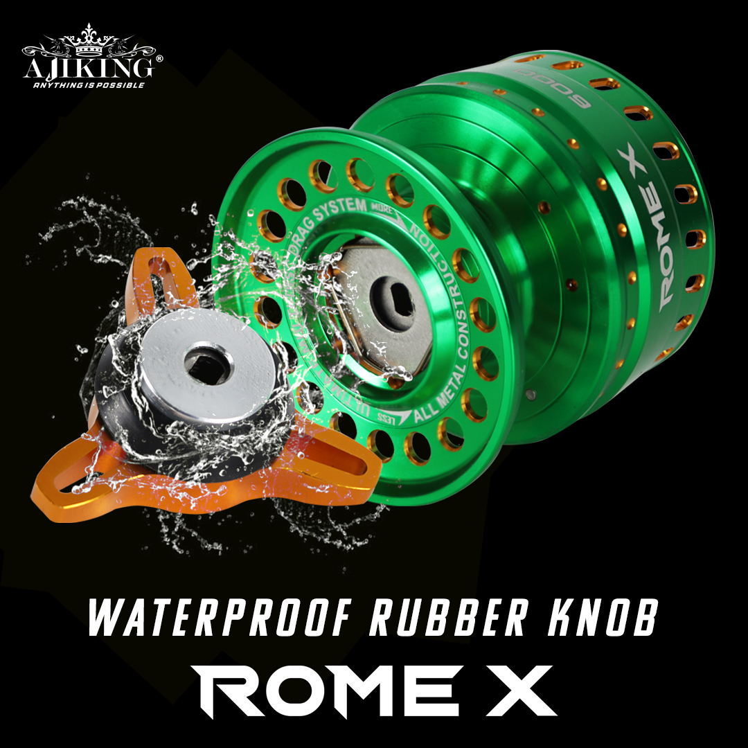 Ajiking Rome X Heavy Duty Saltwater Spinning Fishing Reel Big Game Max ...