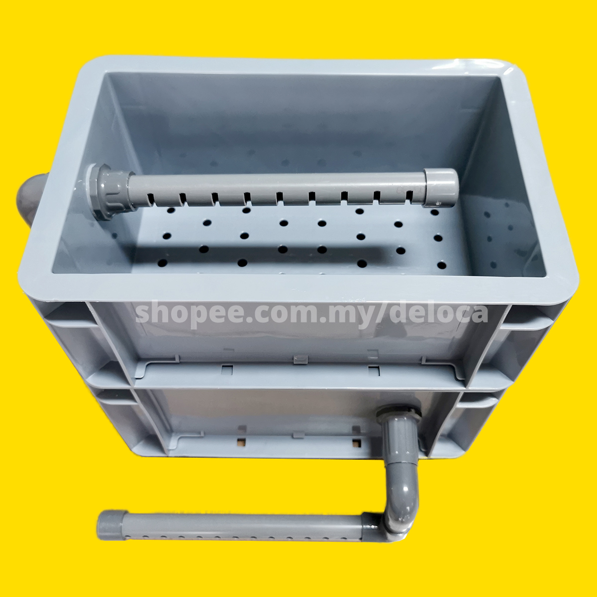 Aquarium Filter Box 2-Tier Indoor Outdoor Aquarium Rainfall Filter Box ...