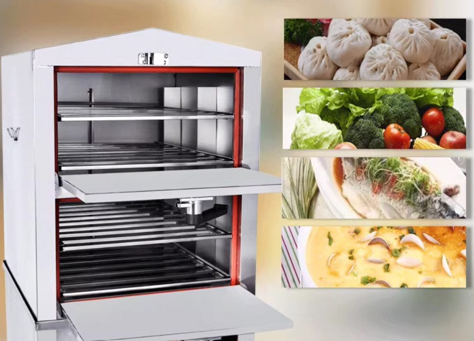 FISH STEAMER / PAO GAS STEAM MESIN/蒸鱼柜蒸糕点/IKAN, KEK & KUIH/ KUKUS REBUS ...