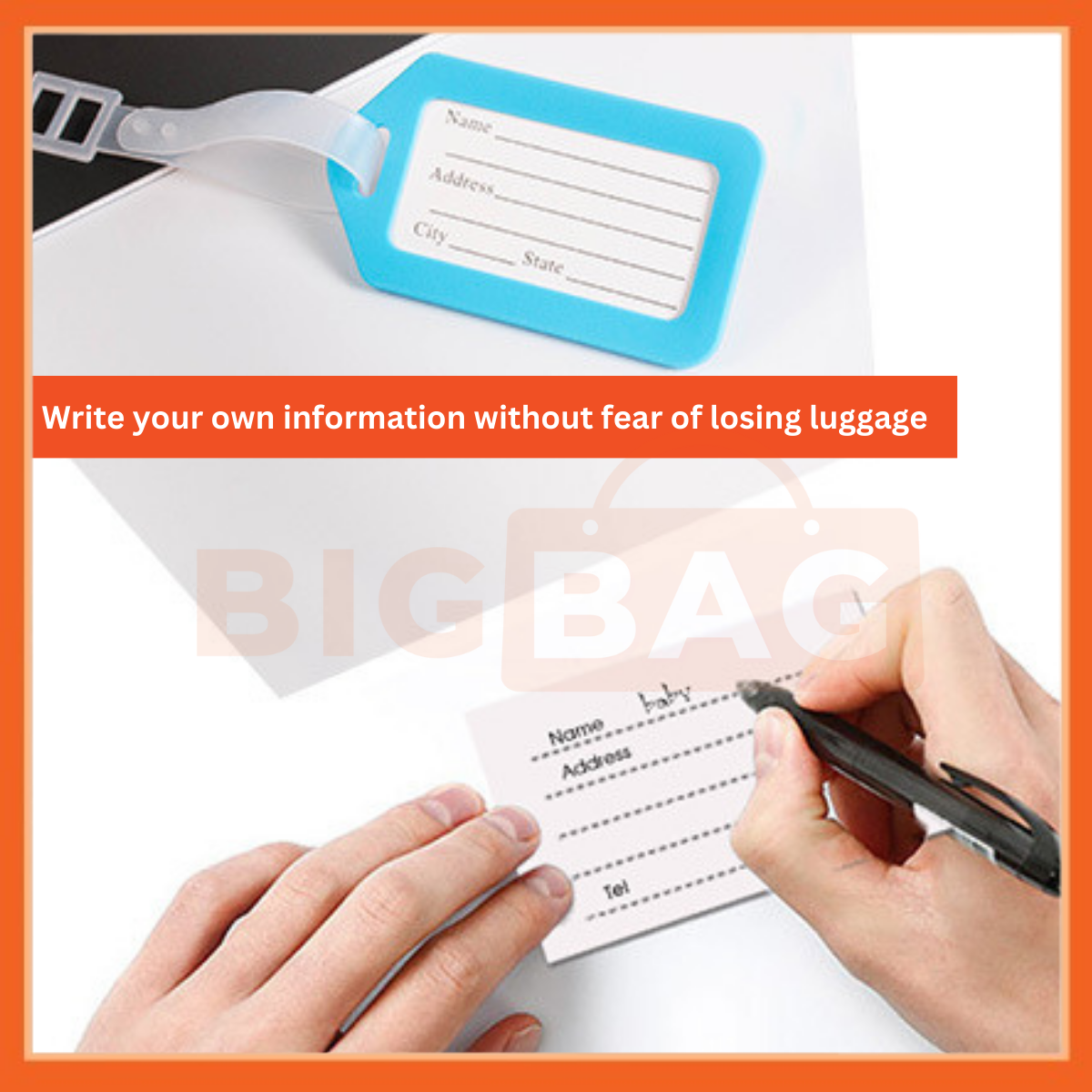 Luggage Tag Travel Bag Tag Luggage Accessories Tag Bag Tagging Name Tag ...