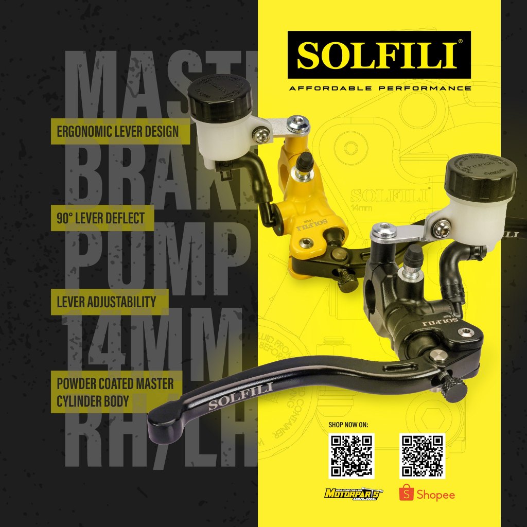 SOLFILI MB14 RACING MASTER PUMP SET 14mm LH RH MB 14 DISC BRAKE PUMP ...