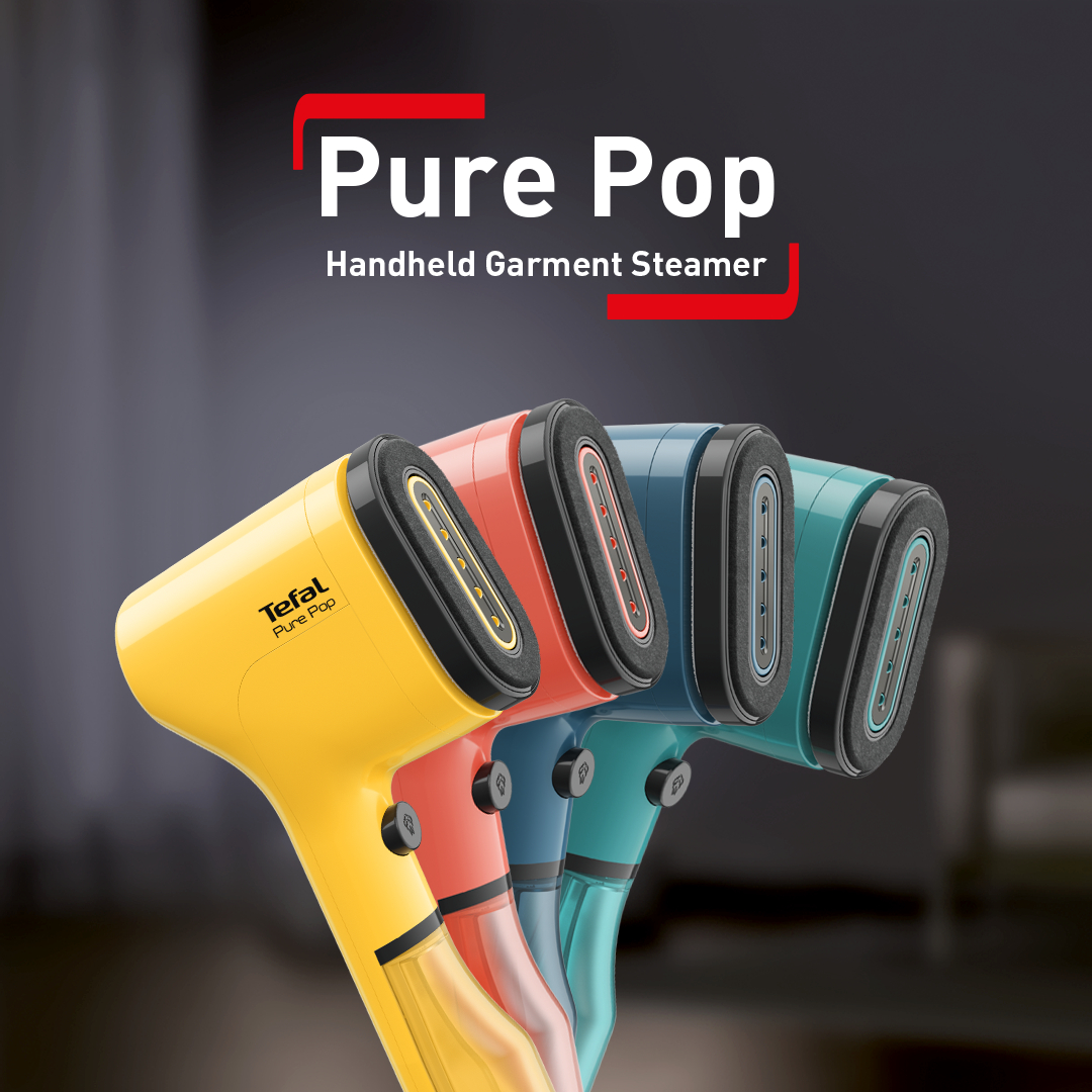 [New] Tefal Pure Pop Handheld Garment Steamer 1300W | DT2020 DT2022 ...