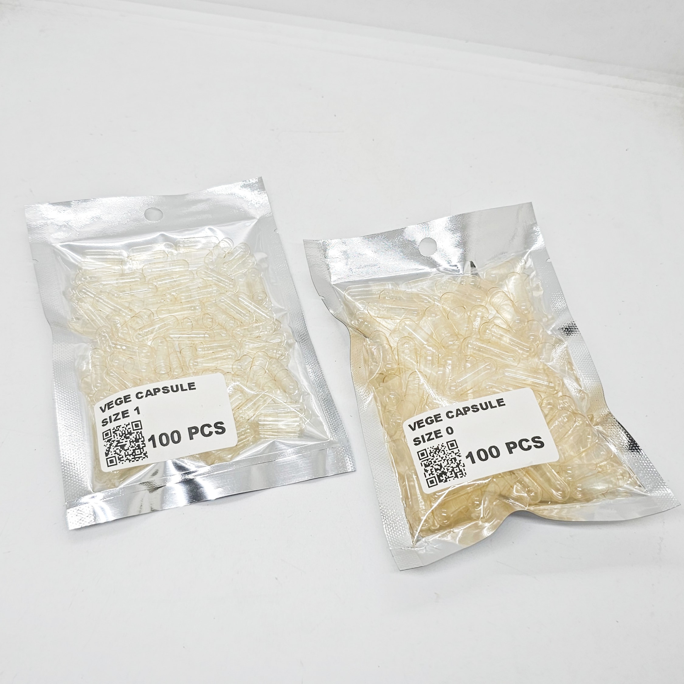 NASHMIR 100 pcs Empty Capsule Vege Size 1 & 0 / Kapsul Kosong Halal ...