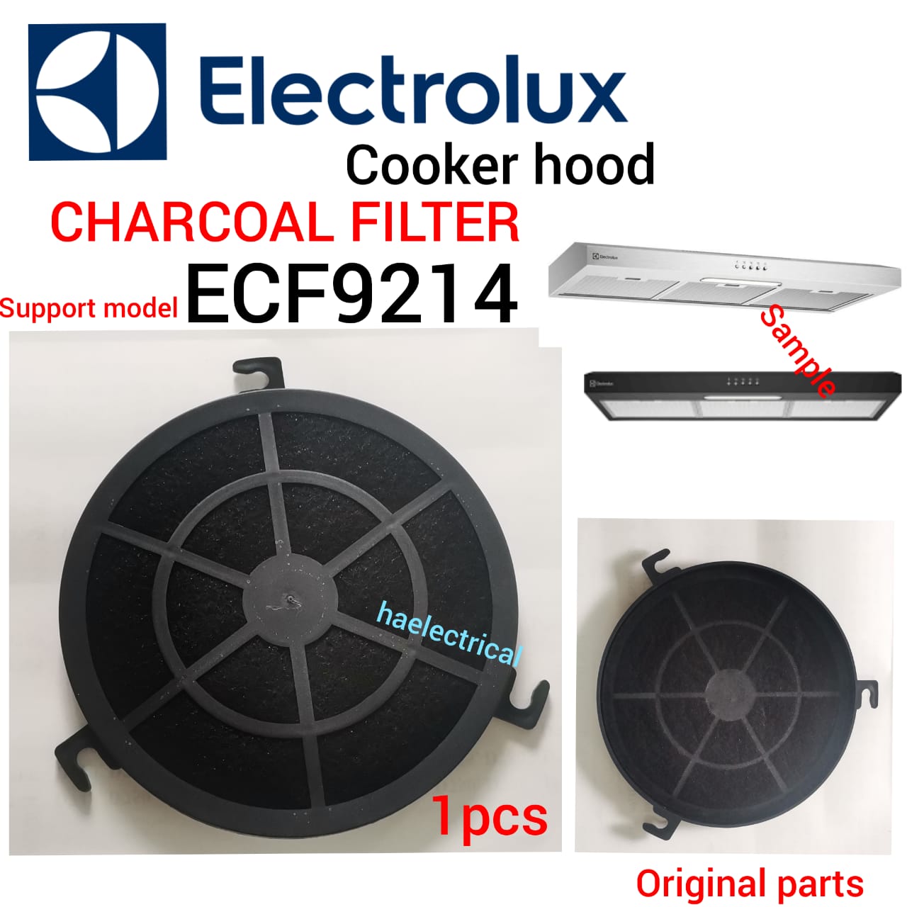 (Original Parts) ELECTROLUX Cooker Hood Charcoal Filter ECF9214X ...