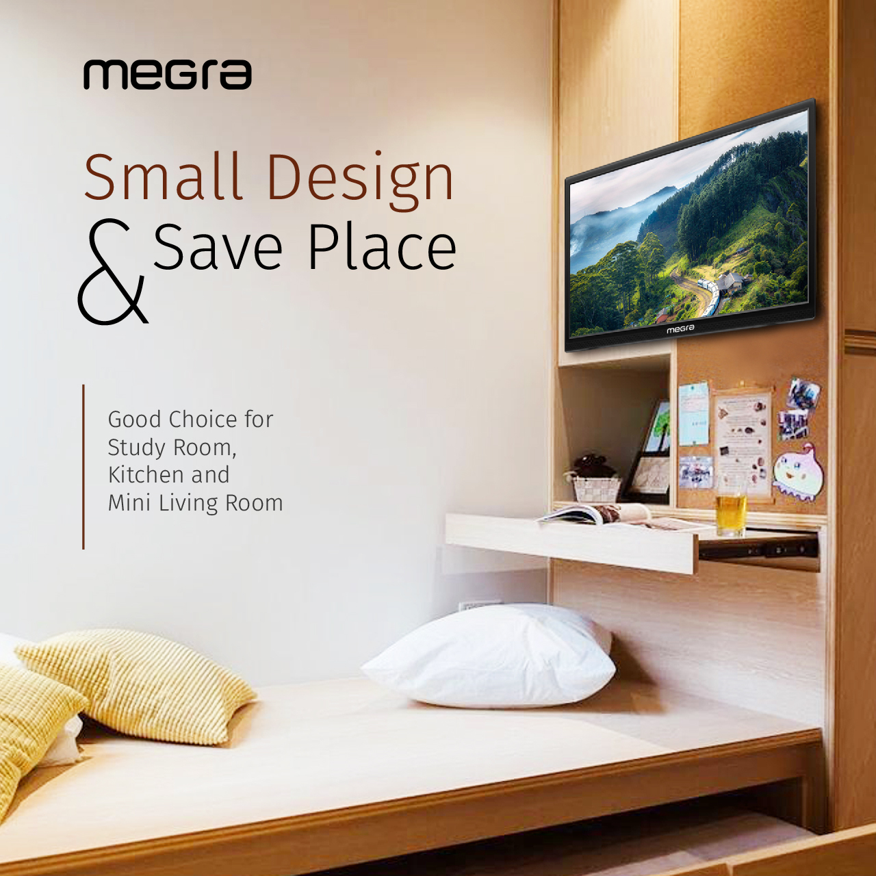 Megra TV 23 Inch Full HD 1080P LED TV With Built In MYTV Digital ...