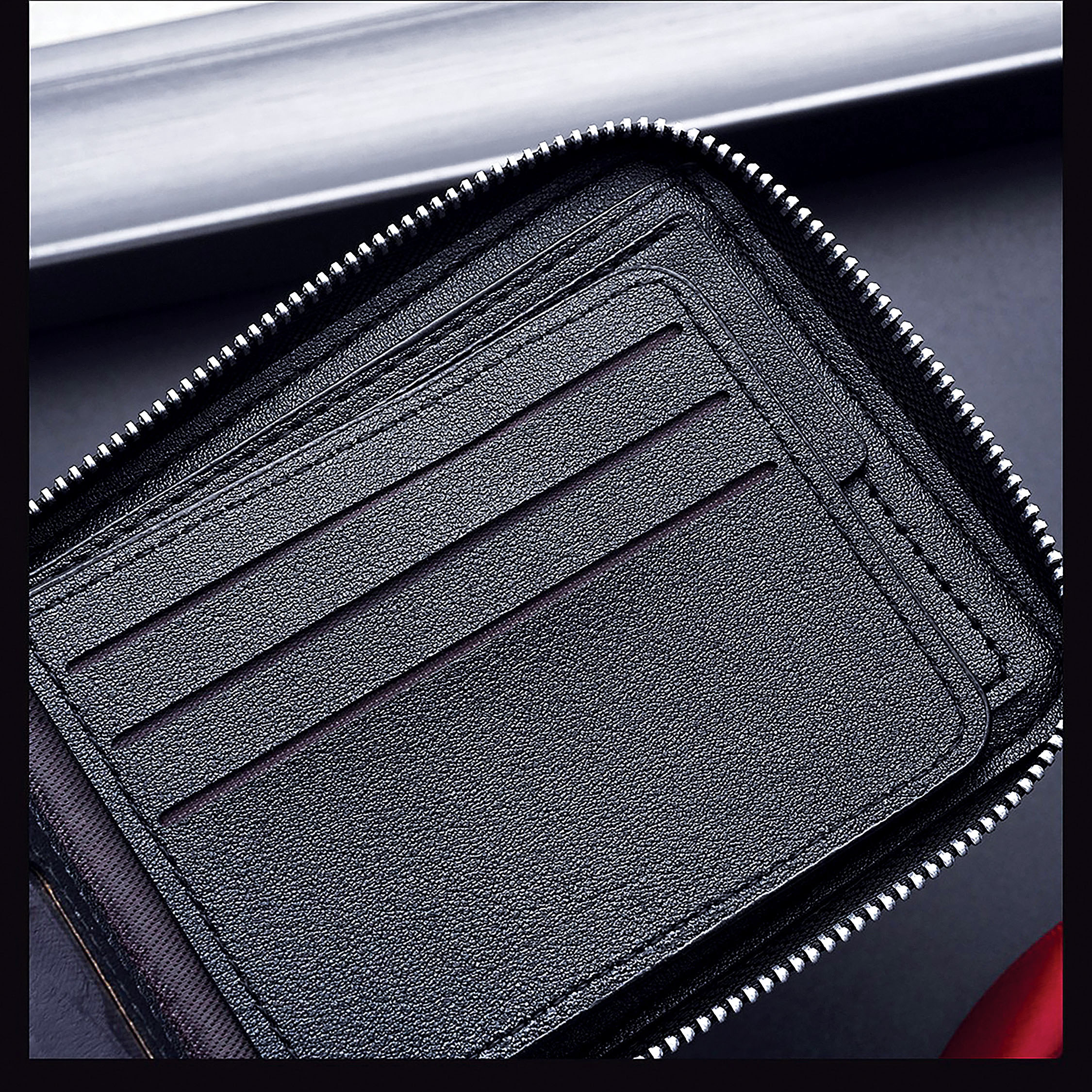 B194 RFID Dompet RFID Short Wallet RFID Zip Purse Woman Dompet RFID ...