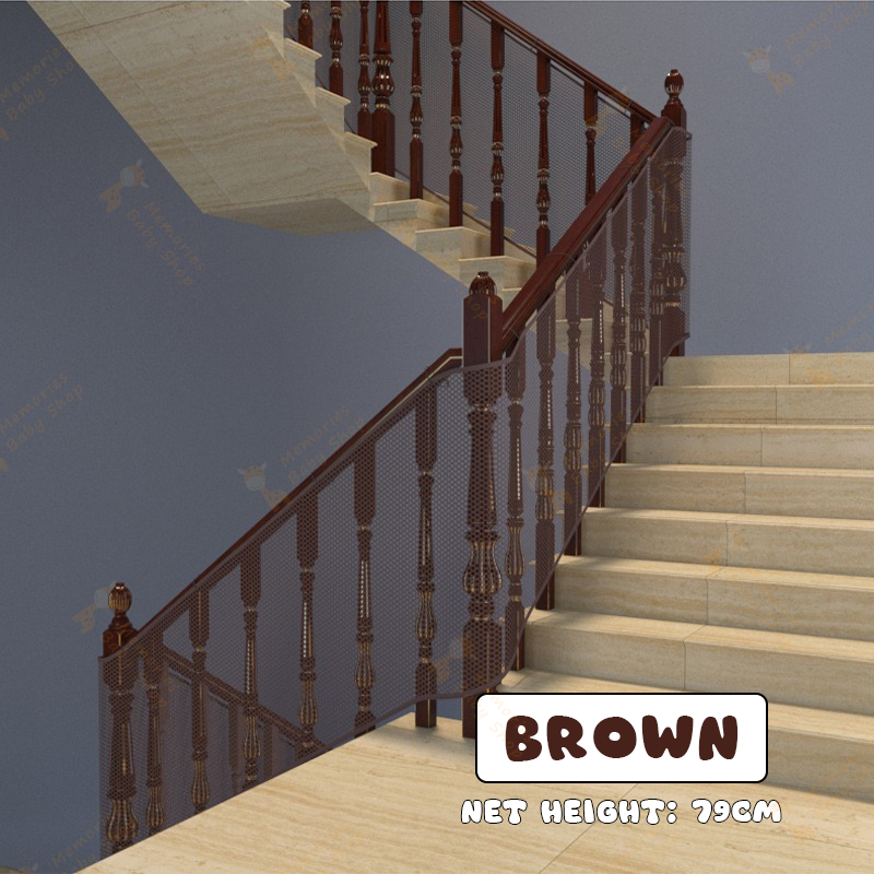 Anti-Falling Net Stair Protection Balcony Stairs Rail Protection Safety ...
