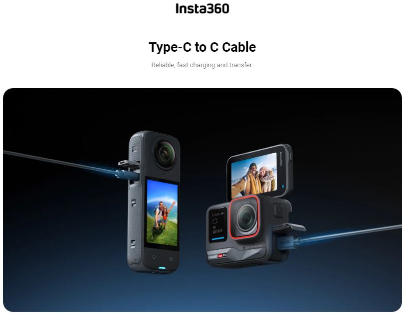 Insta360 Type-C to Type-C Cable | Shopee Malaysia